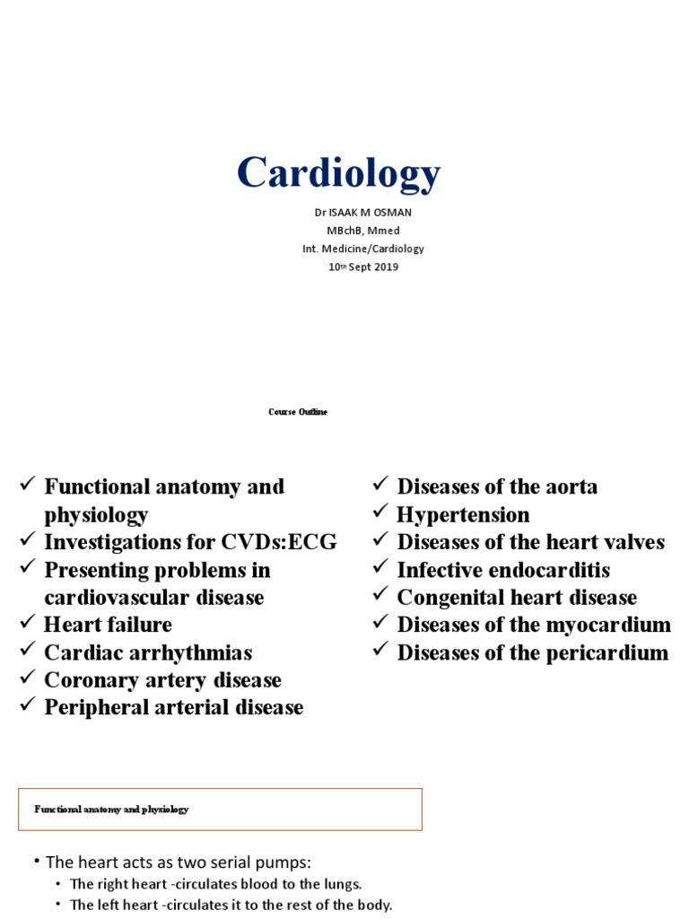 Cardiology: DR Isaak M Osman MBCHB, Mmed Int. Medicine/Cardiology 10 ...