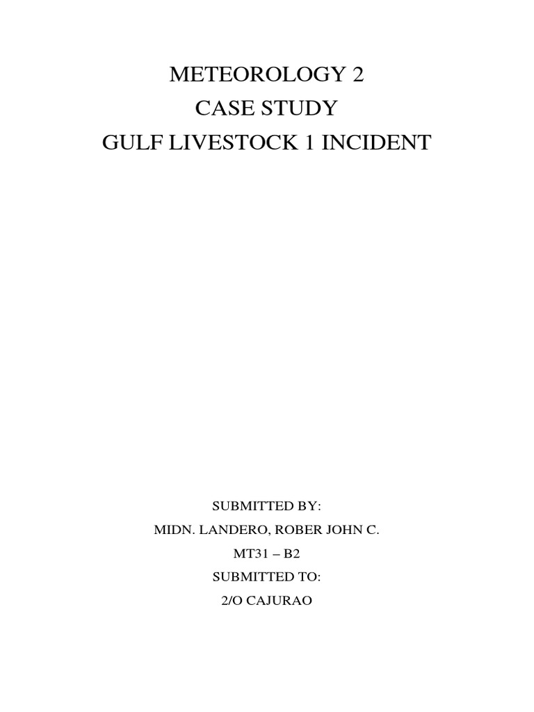 Gulf Livestock 1 - Landero PDF | PDF | Ships | Tropical Cyclones