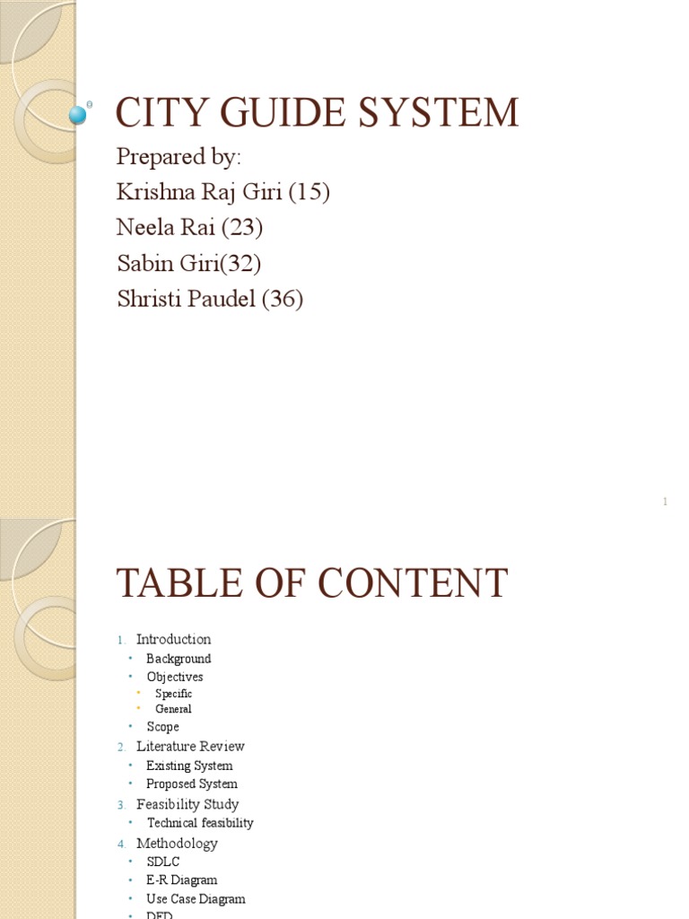 City Guide System | PDF | Business | Information Technology