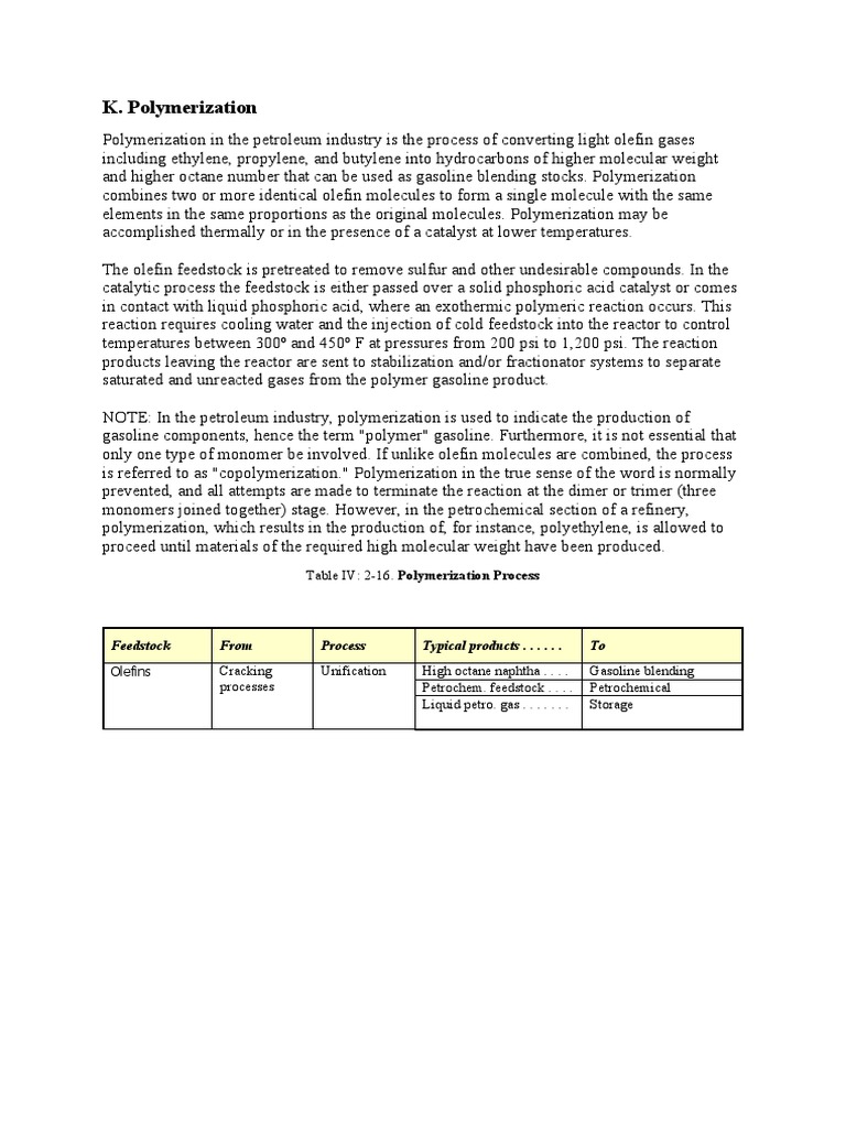 Polymerization Process Safety and Health | PDF | Polymerization | Alkene