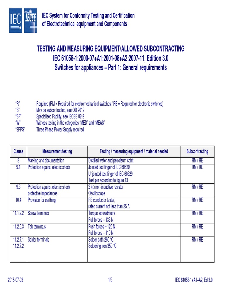 IEC 61058-1 - Ed3+a1+a2 | PDF | Insulator (Electricity) | Thermocouple