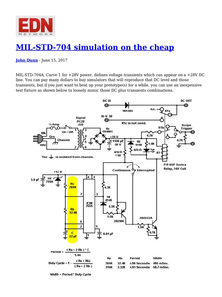 Affordable MIL-STD-704 Simulation | PDF