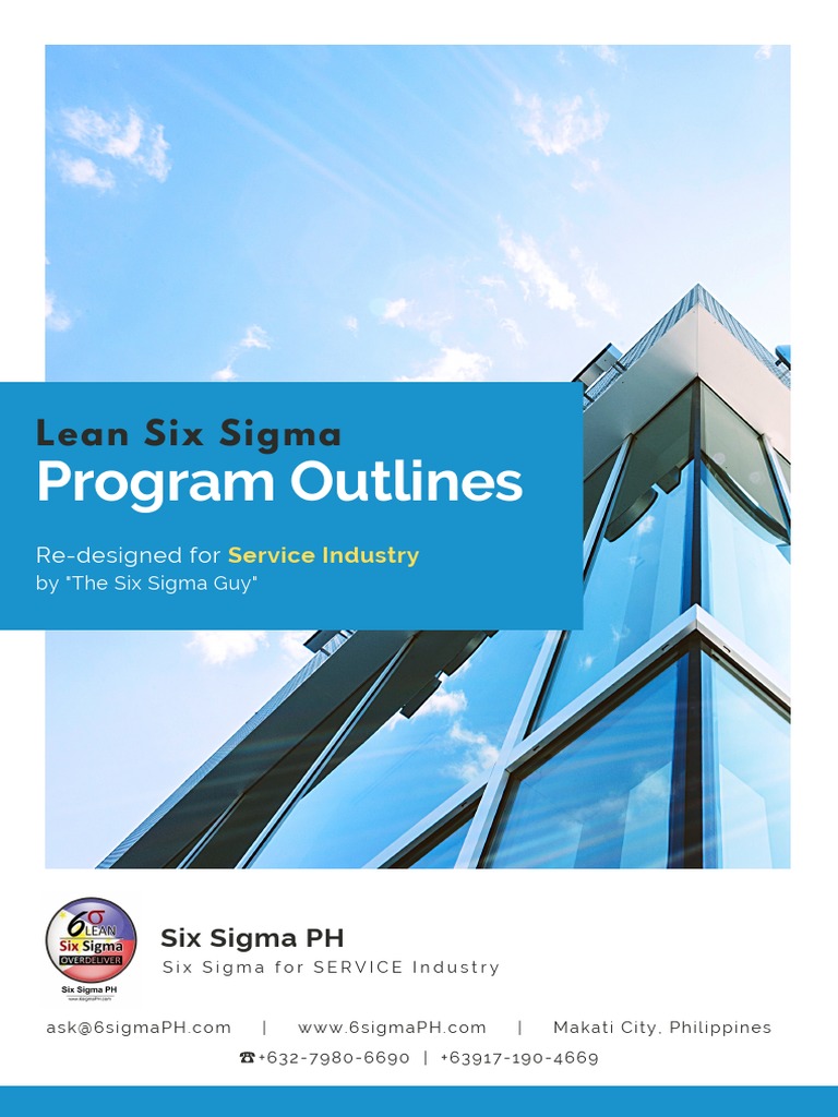 Six Sigma PH - Program Outlines | Download Free PDF | Six Sigma ...