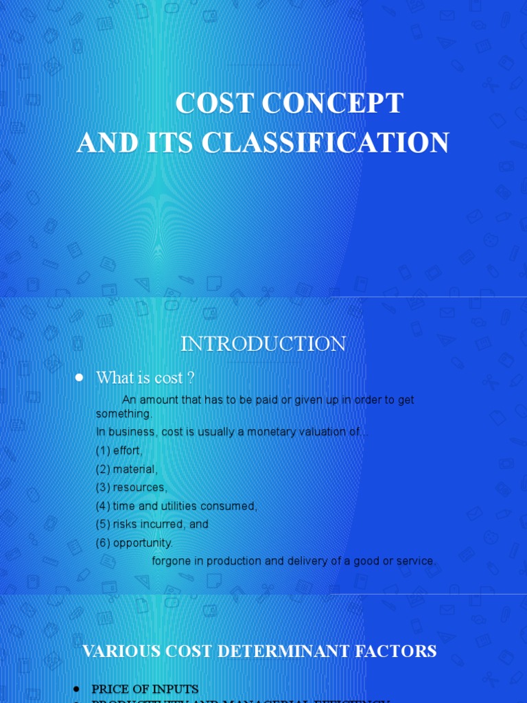 Cost Concept and Classification | PDF | Average Cost | Long Run And ...