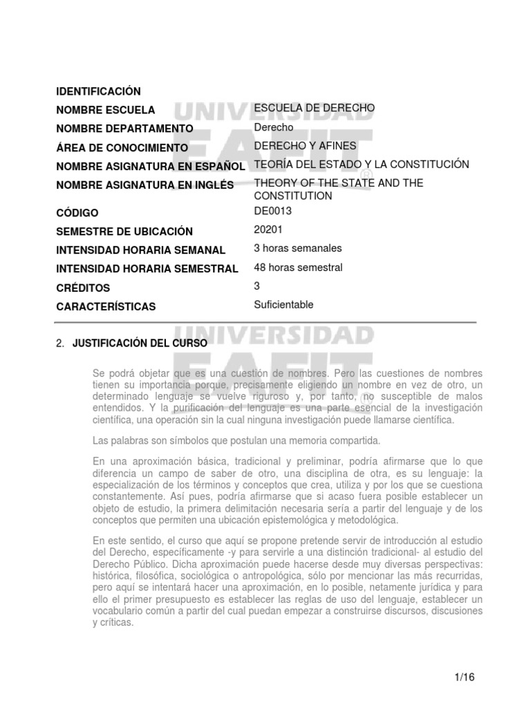 Teoria Del Estado Y La Constitucion Pdf Colombia Estado Política