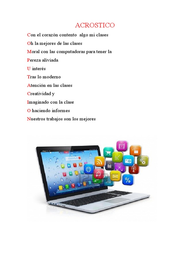 ACROSTICO Computacion | PDF