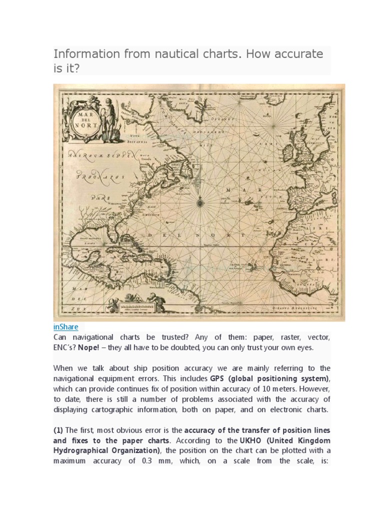 Information From Nautical Charts | PDF