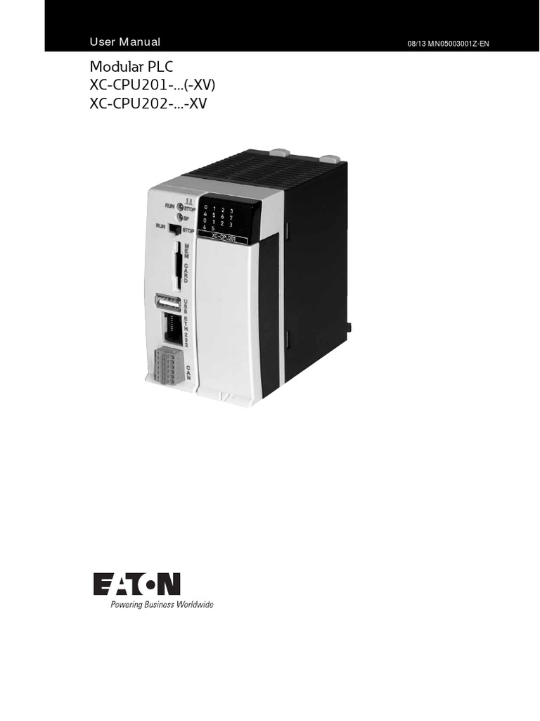 Modular PLC XC-CPU201-... (-XV) XC-CPU202-... - XV: User Manual | PDF ...