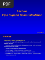 Calculation of Pipe Support | PDF | Beam (Structure) | Bending
