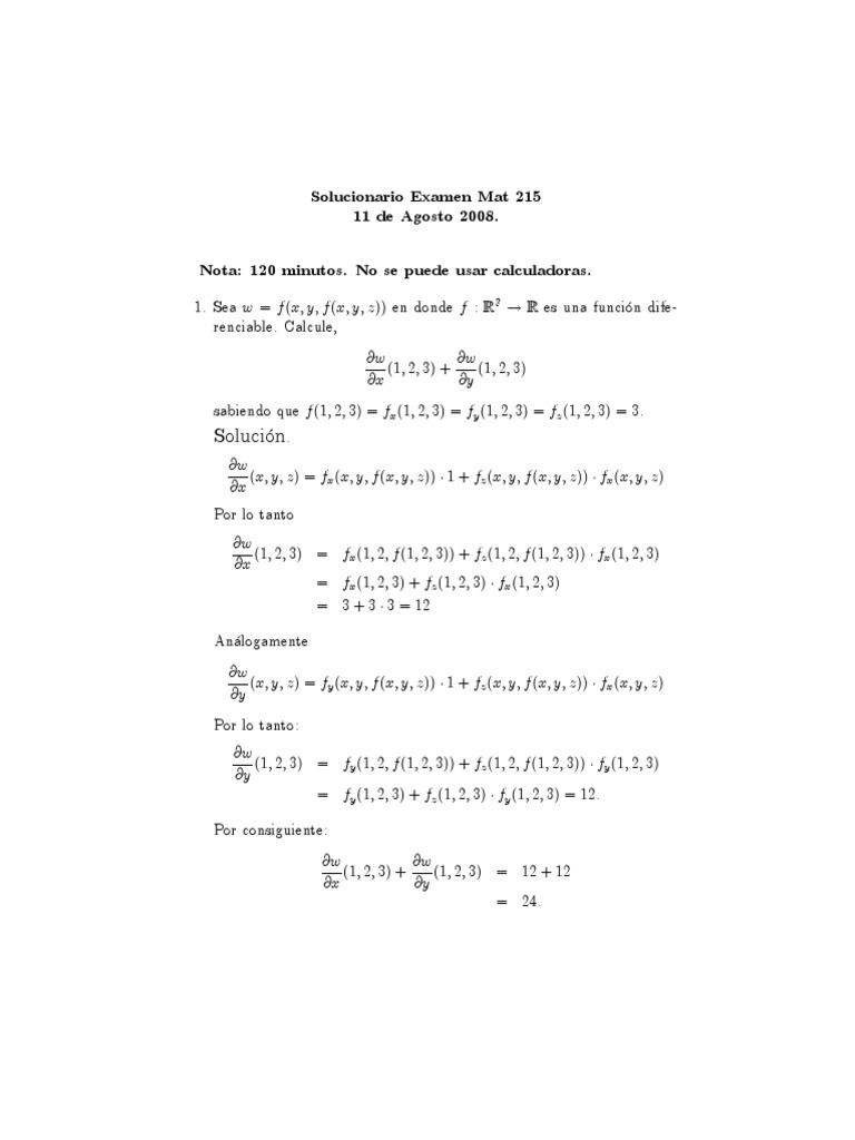 Calculo Multivariable Diferencial | PDF | Integral | Ecuaciones
