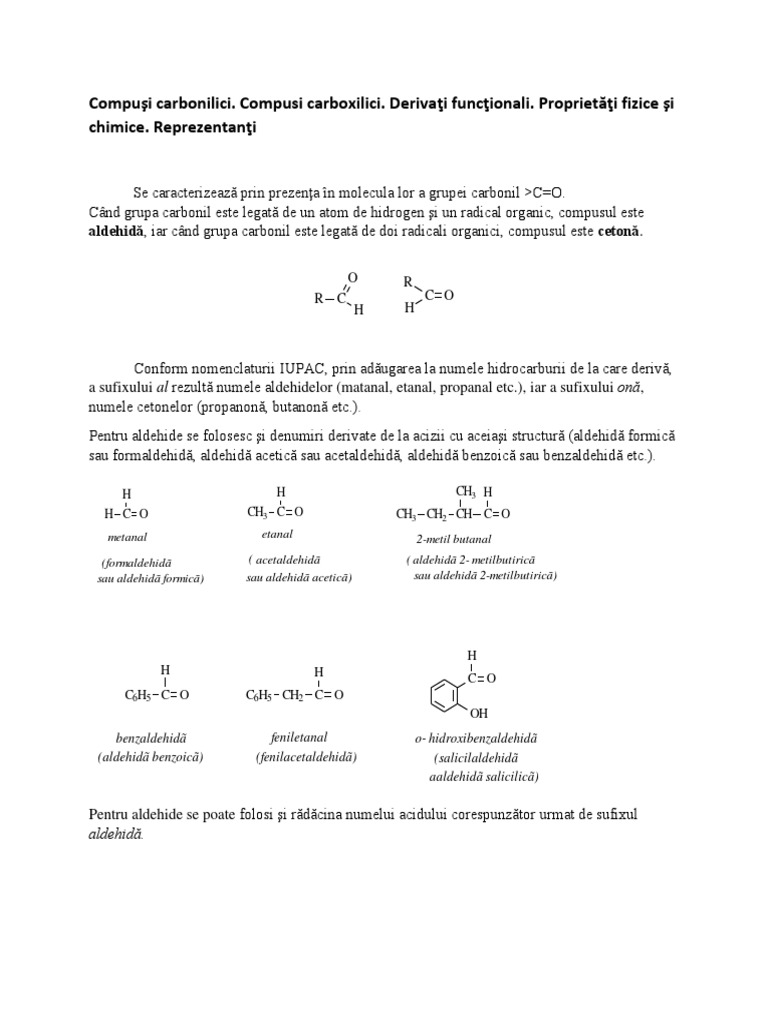 Compusi Carbonilici | PDF