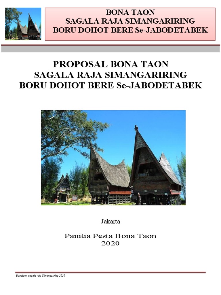 Simangariring Bonataon 2020 | PDF
