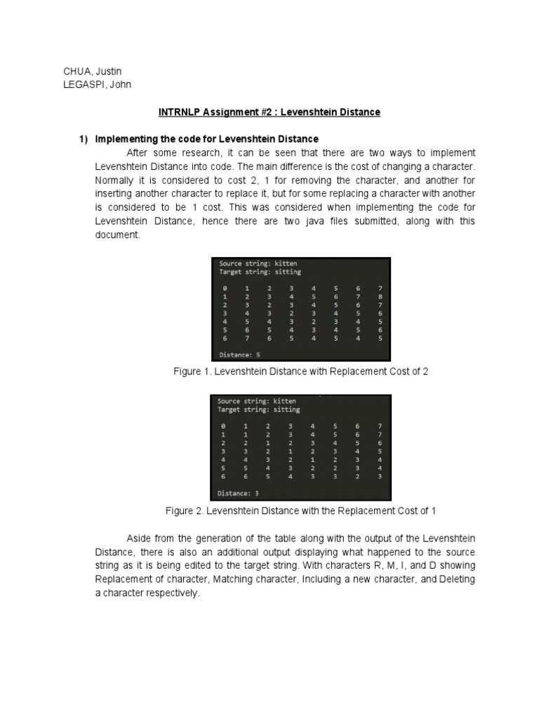 Levenshtein Distance Explained | PDF | Discrete Mathematics ...