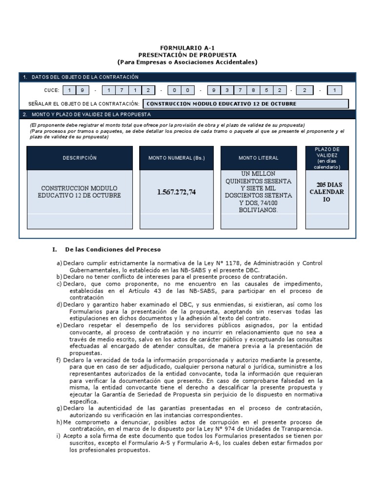 Formulario A1 | PDF | Gobierno | Instituciones sociales