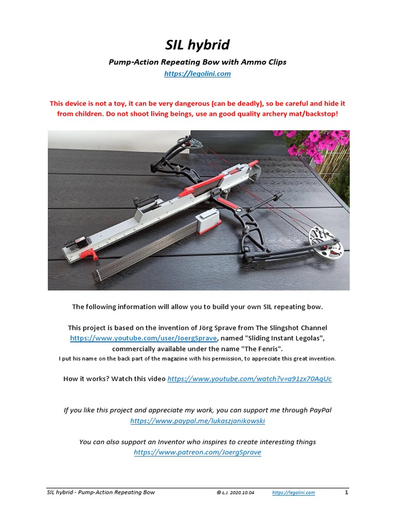SIL Hybrid: Pump-Action Repeating Bow With Ammo Clips | PDF | Bow And ...