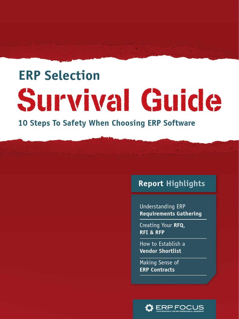 Erp Selection Survival Guide Erpfocus Com | PDF | Request For Proposal ...