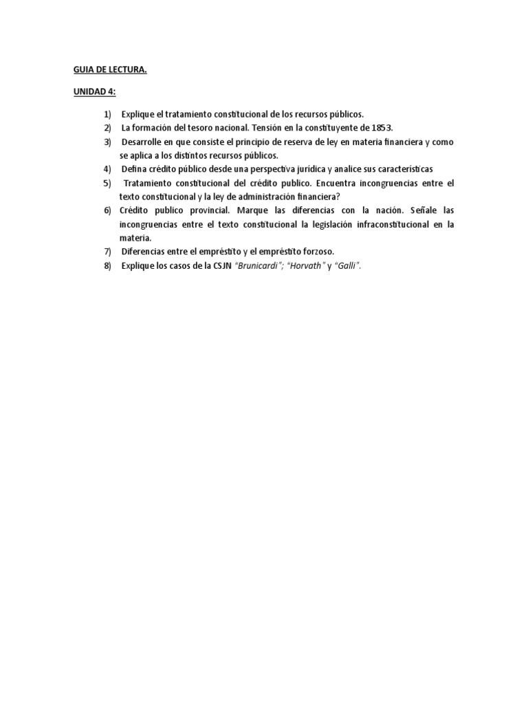 4 - Guia. Unidad 4 | PDF