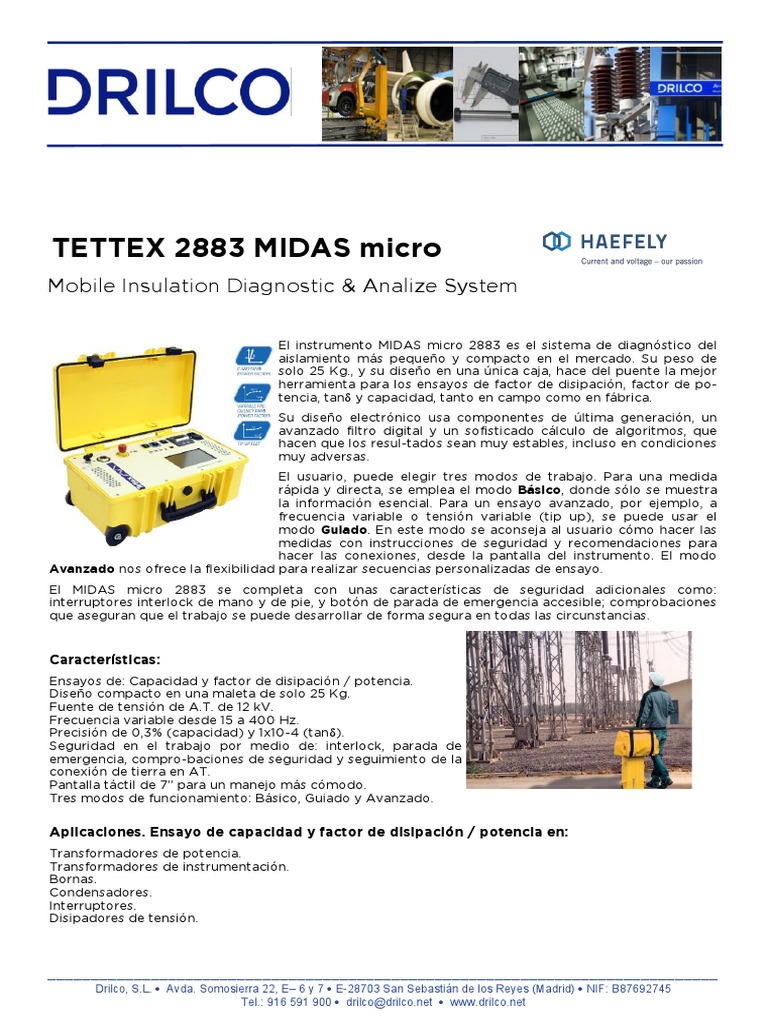 Tettex 2883 Midas Micro Drilco 2020 | PDF | Energia electrica ...