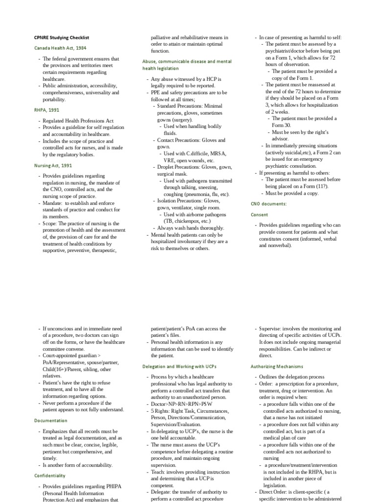 CPNRE Studying Checklist (2hr) | PDF | Heart Failure | Heart