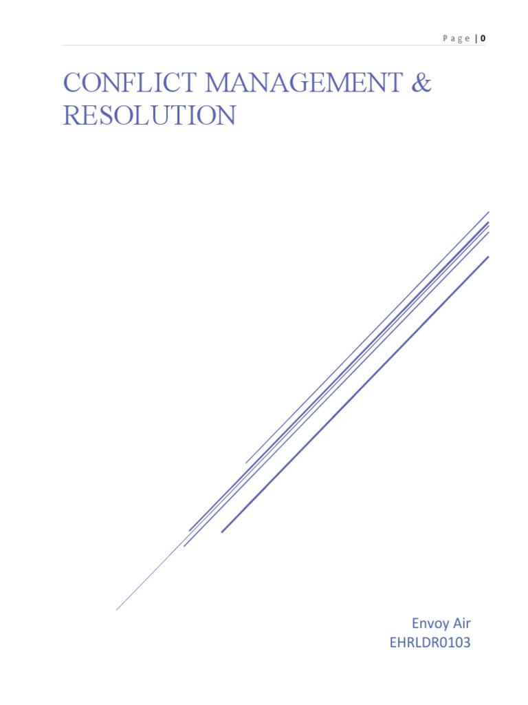 Conflict Management Strategies at Envoy | PDF | Conflict Resolution ...