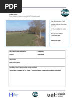 Location Recce (Template) | PDF