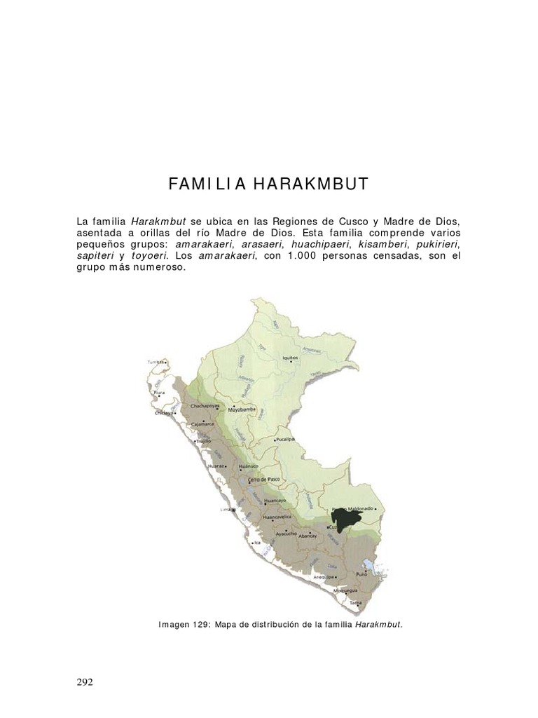 Familia Harakmbut | PDF | Educación avanzada