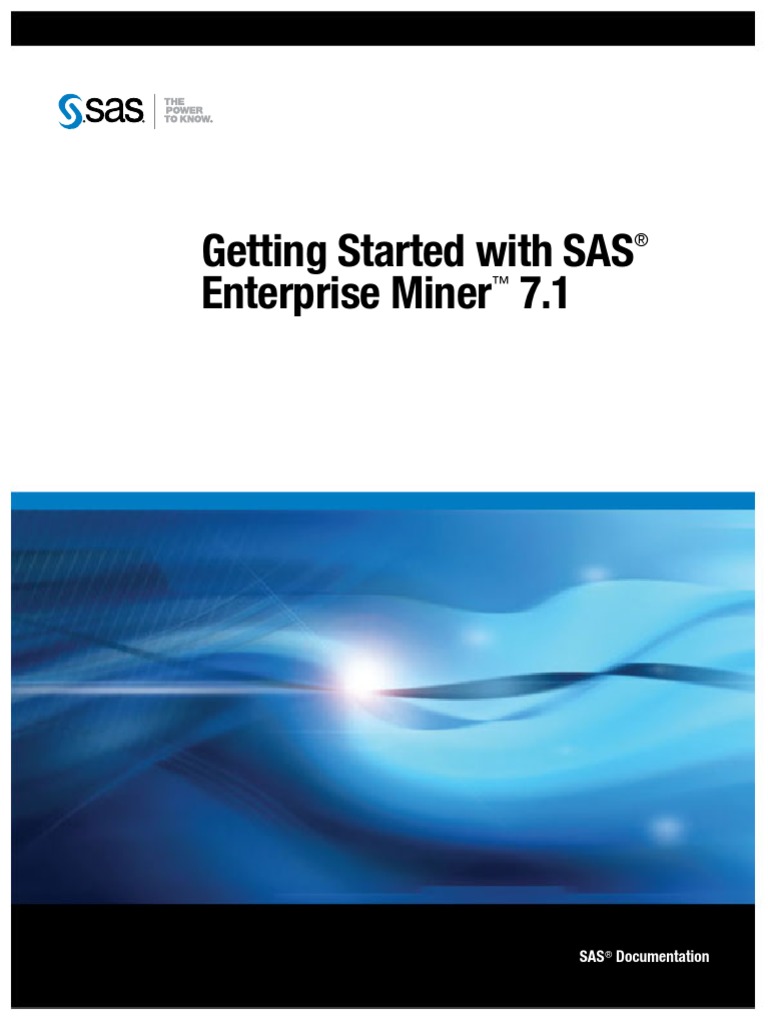 Getting Started With SAS Enterprise Miner 7.1 | PDF | Sas (Software) | Data Mining