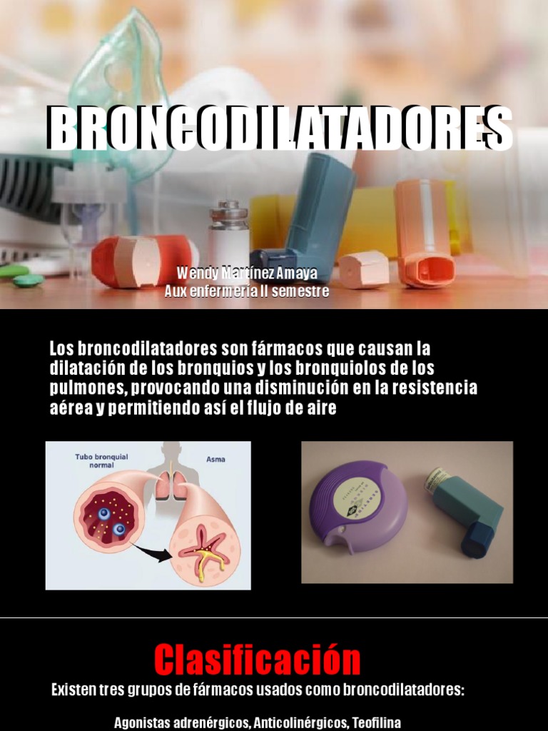 Clasificación de Broncodilatadores | PDF | Asma | Tos