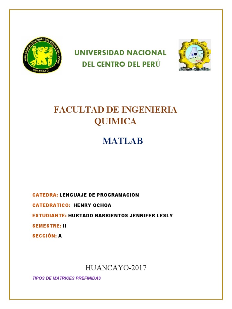 Capitulo 2 Matlab | PDF | Linear Algebra | Algebra