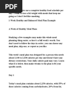 70g Protein Diet Menu Plan | PDF | Lunch | Foods