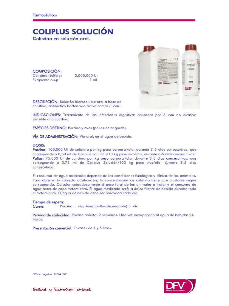 Coliplus Solucion | PDF