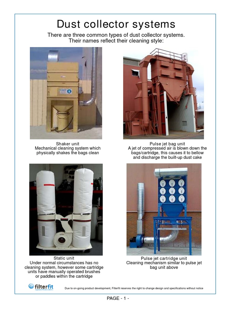 Dust Collector Systems | PDF | Mechanical Engineering | Industrial ...