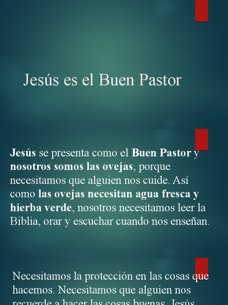 Jesús Es El Buen Pastor | PDF