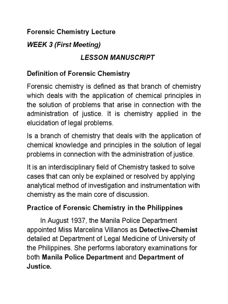 Manuscript Foerensic Chem 3 | PDF | Forensic Science | Chromatography