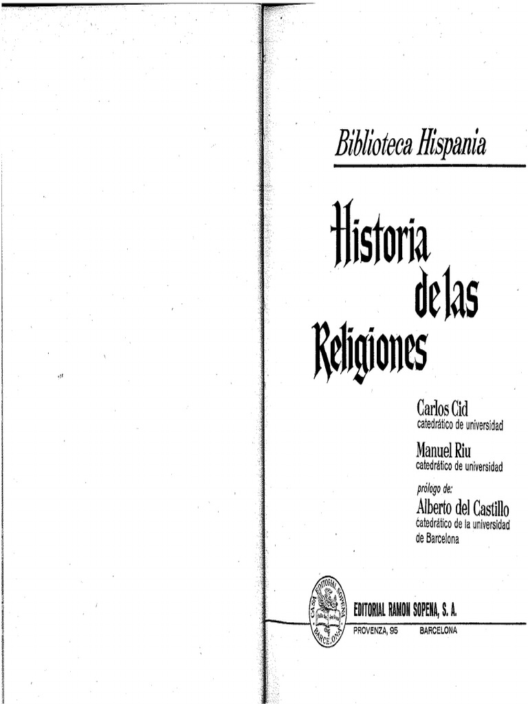 Historia de Las Religiones | PDF