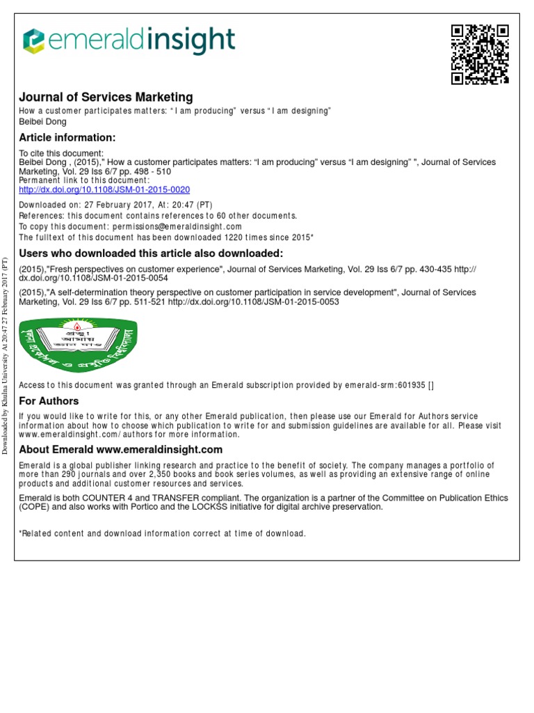 4.9 How A Customer Participates Matters - "I Am Producing" Versus "I Am ...