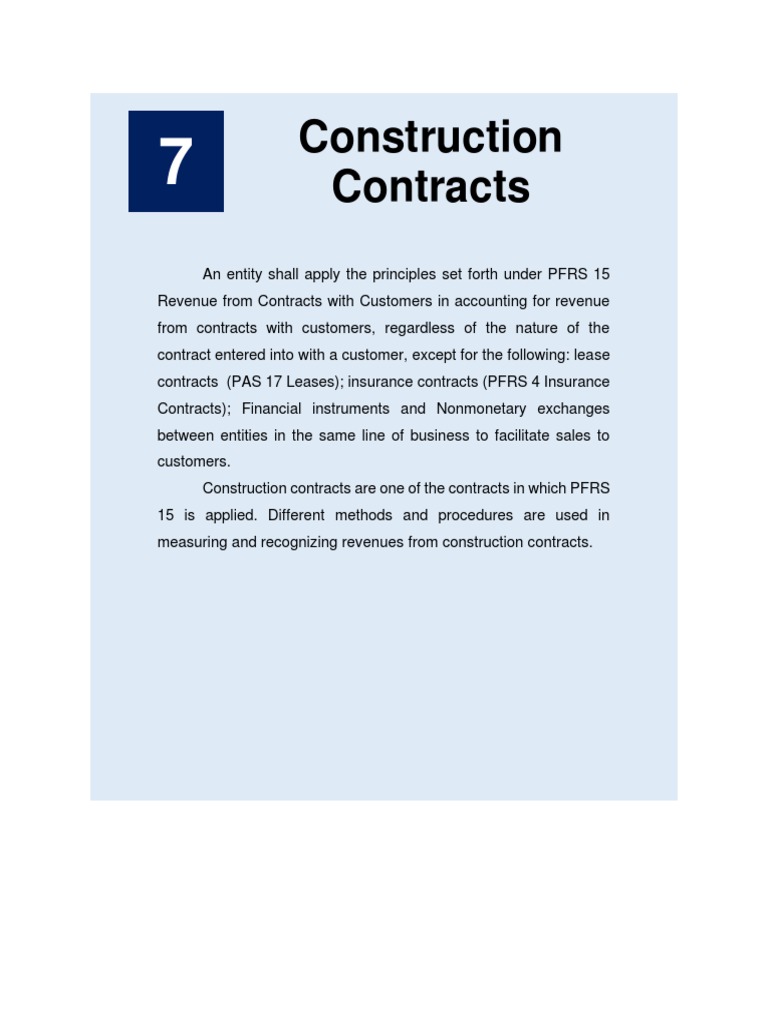 7 - Long-Term Construction Contracts | PDF | Revenue | Cost