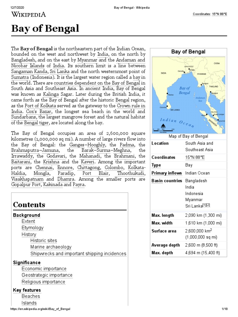 Bay of Bengal | PDF | Physical Geography | Oceanography