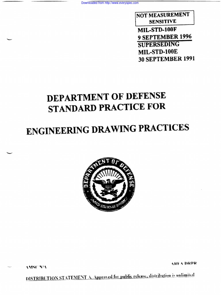 DoD Engineering Drawing Standards | PDF | United States Department Of ...