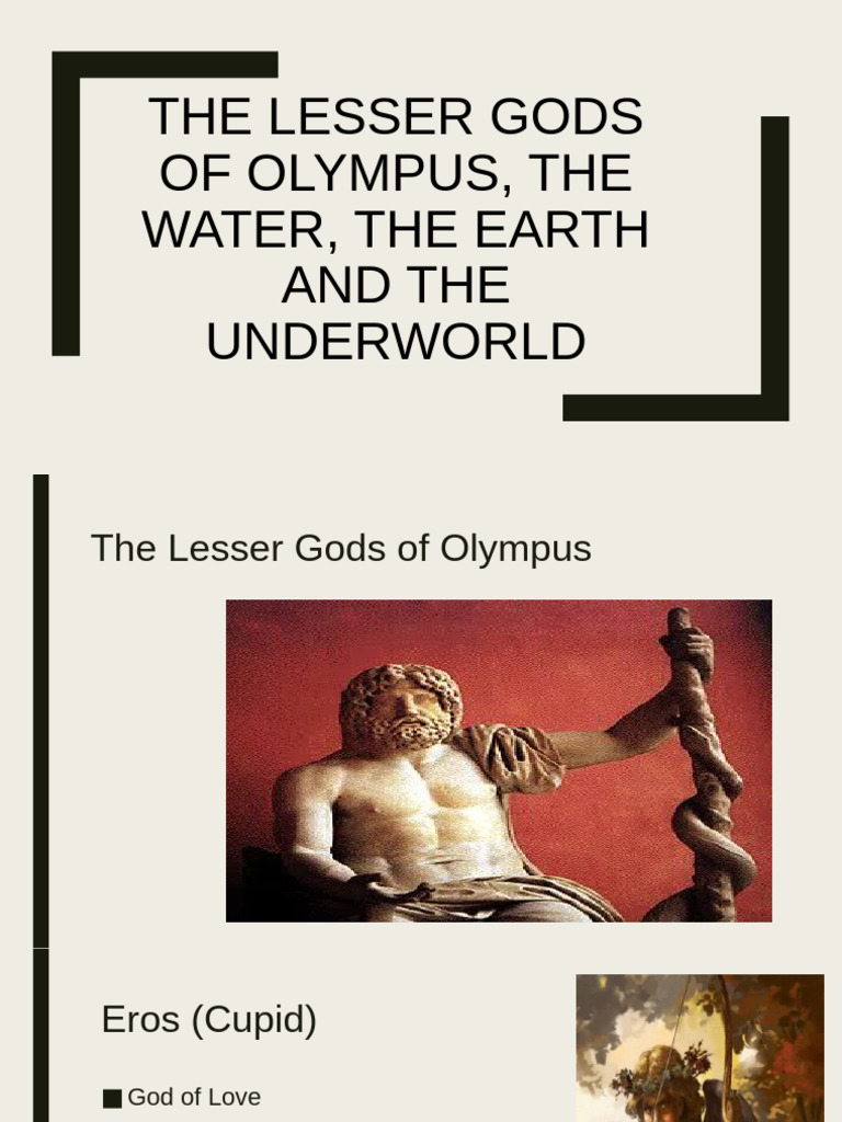 The Lesser Gods of Olympus, The Water, The Earth and The Underworld ...