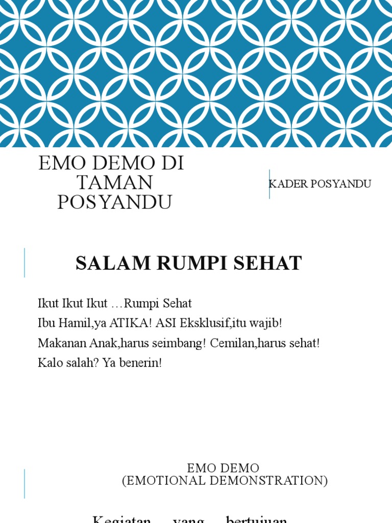 Emo Demo | PDF | Kesehatan Holistik