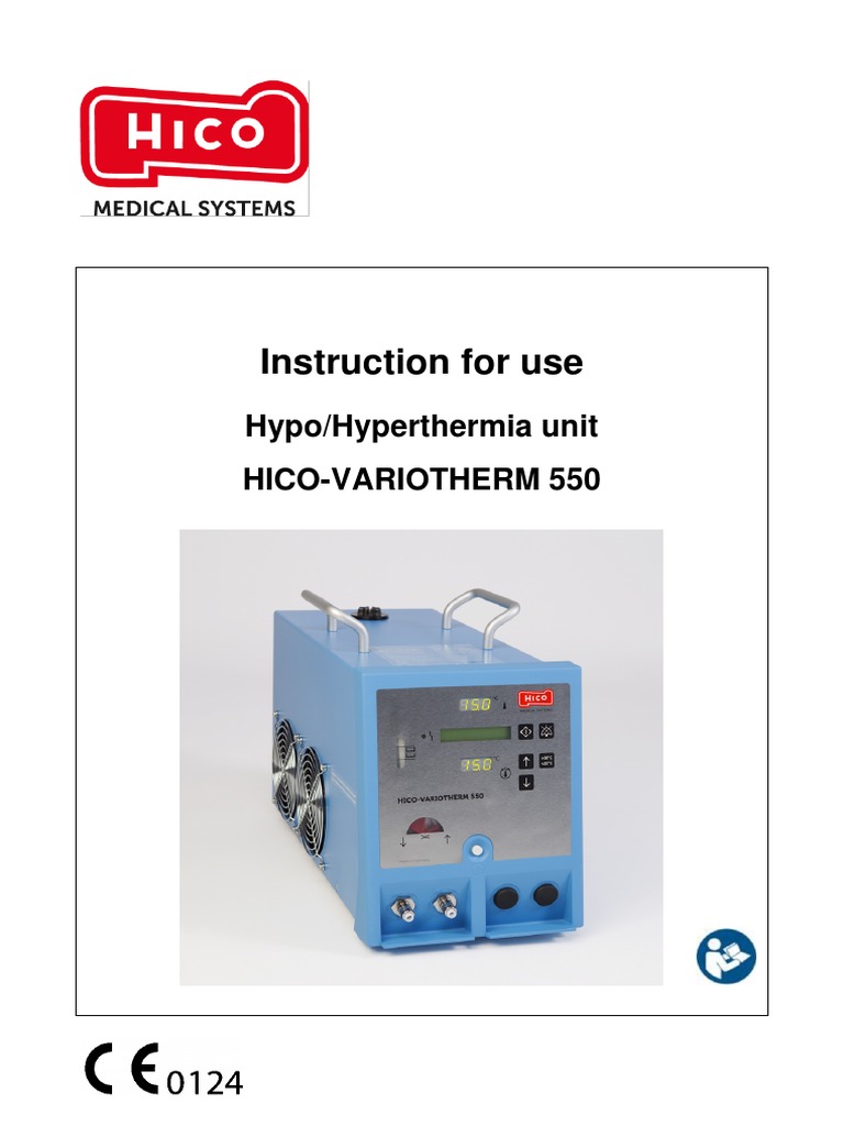Instruction For Use: Hypo/Hyperthermia Unit Hico-Variotherm 550 | PDF ...