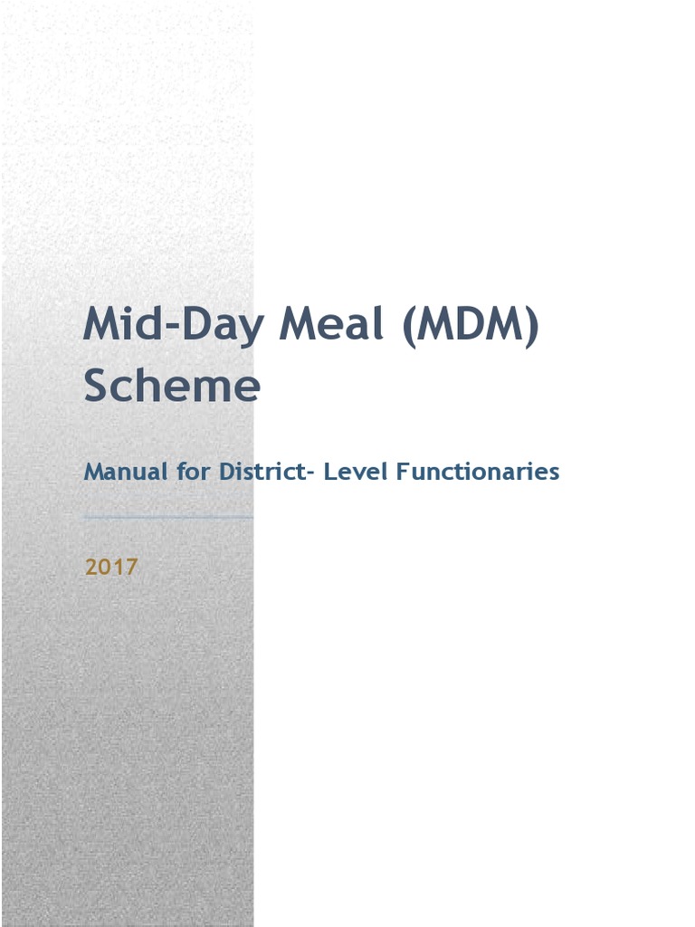Mid-Day Meal (MDM) Scheme Ay Meal (MDM) Scheme Ay Meal (MDM) | PDF ...