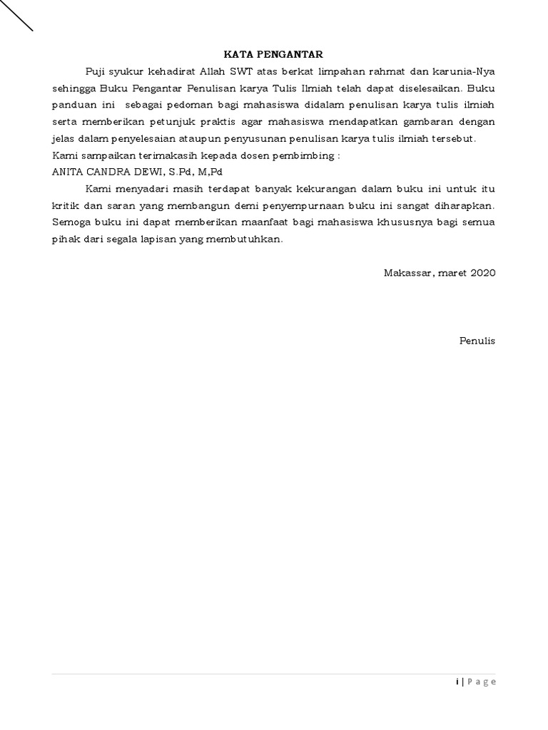 11.buku Pengantar Penulisan Karya Tulis Ilmiah | PDF