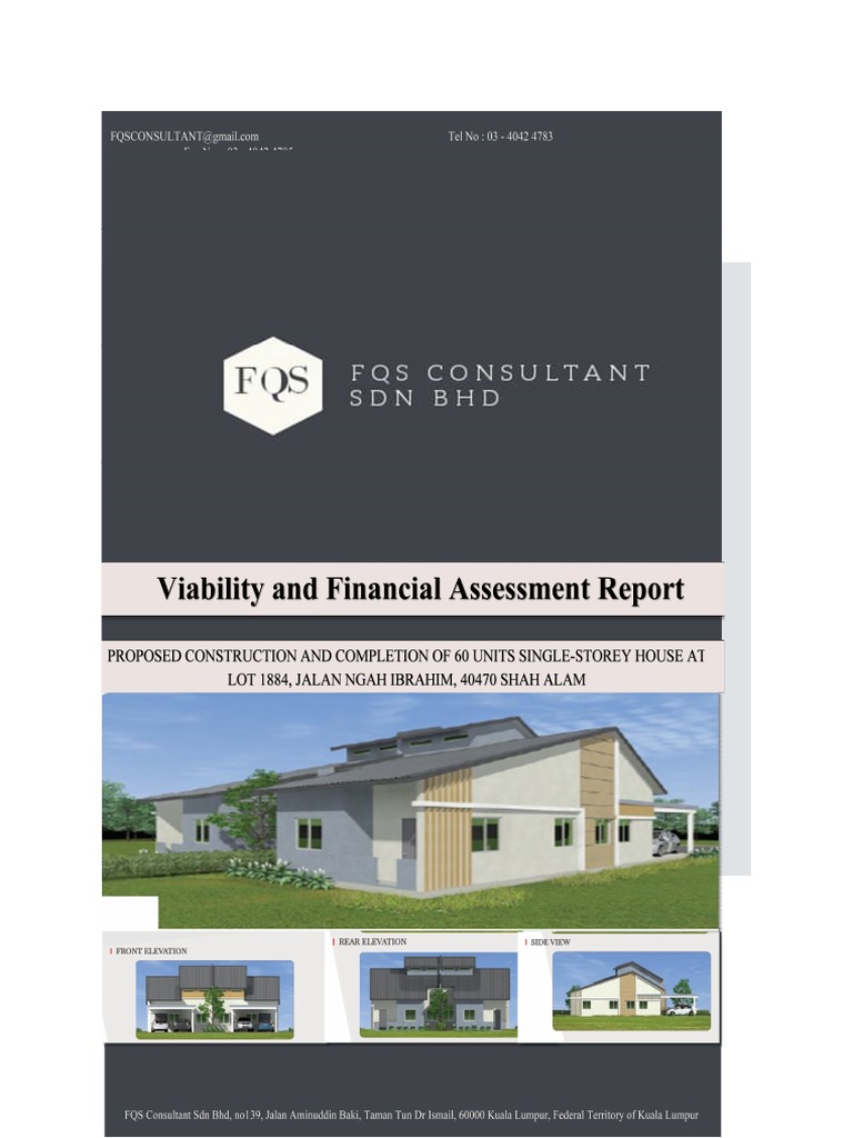 Viability and Financial Assessment Report | PDF | Net Present Value ...