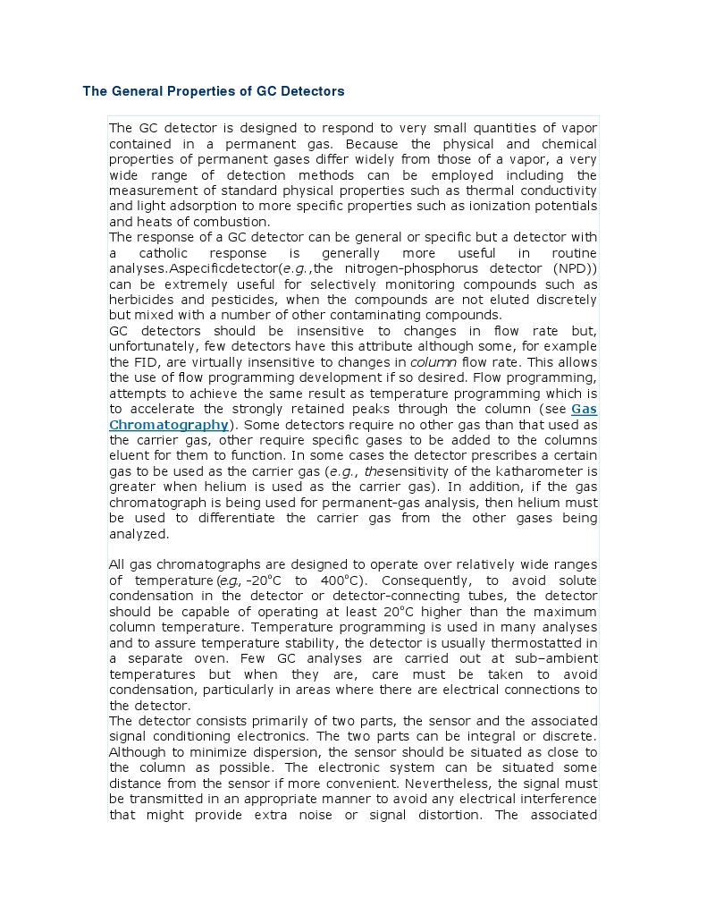 Katharometer and Thermal Conductivity Device | PDF | Transparent ...