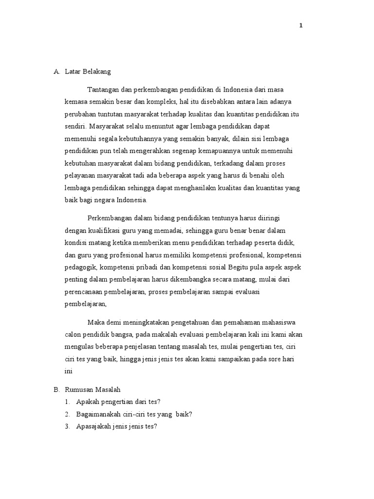 Tugas Evaluasi Pendidikan | PDF | Karier & Perkembangan