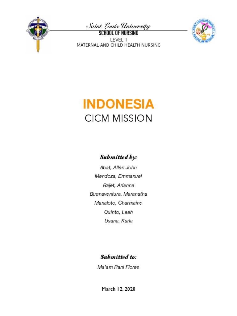 Indonesia Cicm Mission | PDF | Indonesia | Religion And Belief