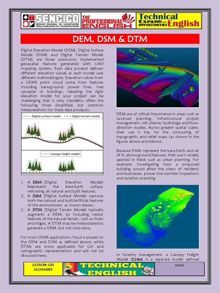 Dem, DSM DTM | PDF | Lidar | Geographic Information System