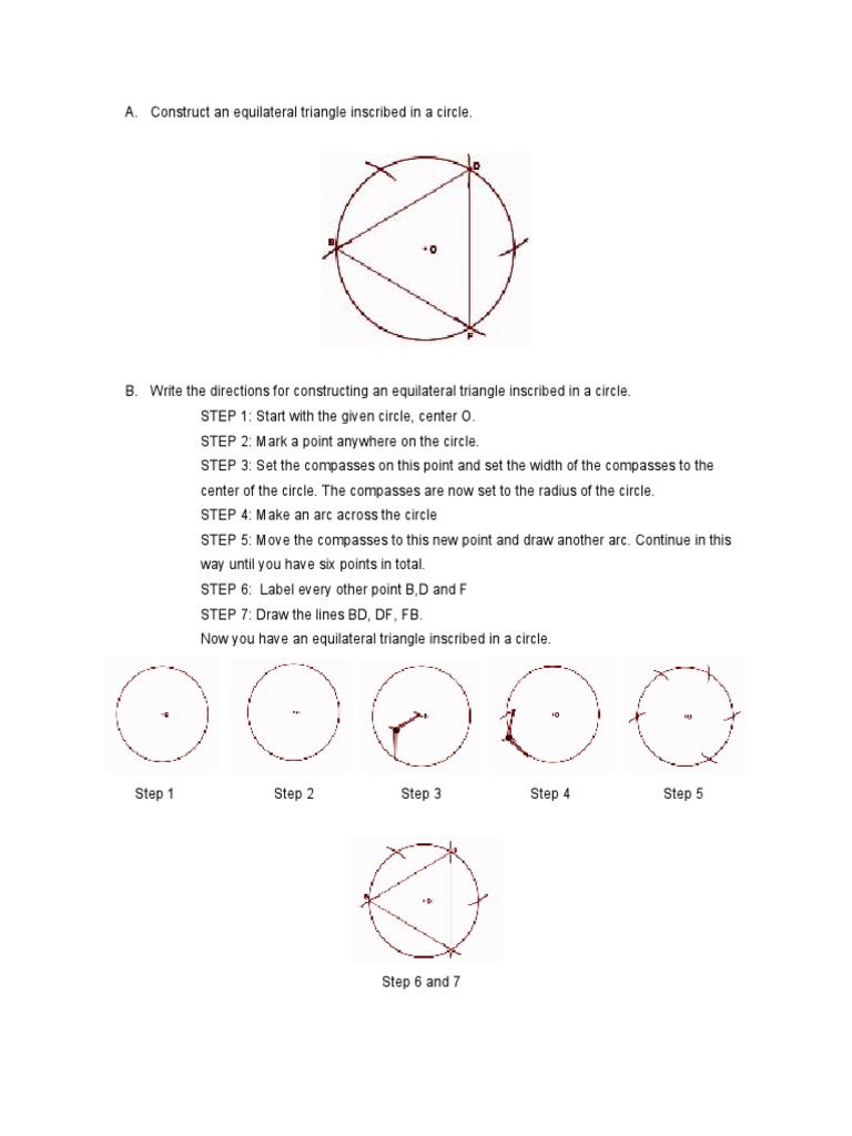 Geometry: Inscribing Shapes in Circles | PDF | Circle | Polytopes